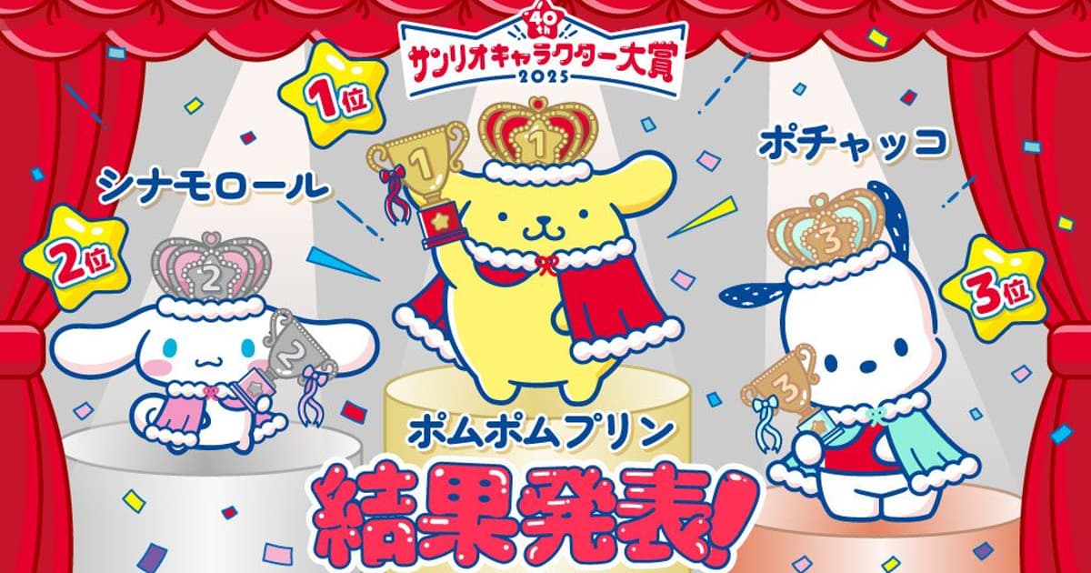 Sanrio Character Ranking 2025 — Record‑Breaking 40th‑Anniversary Finale ...