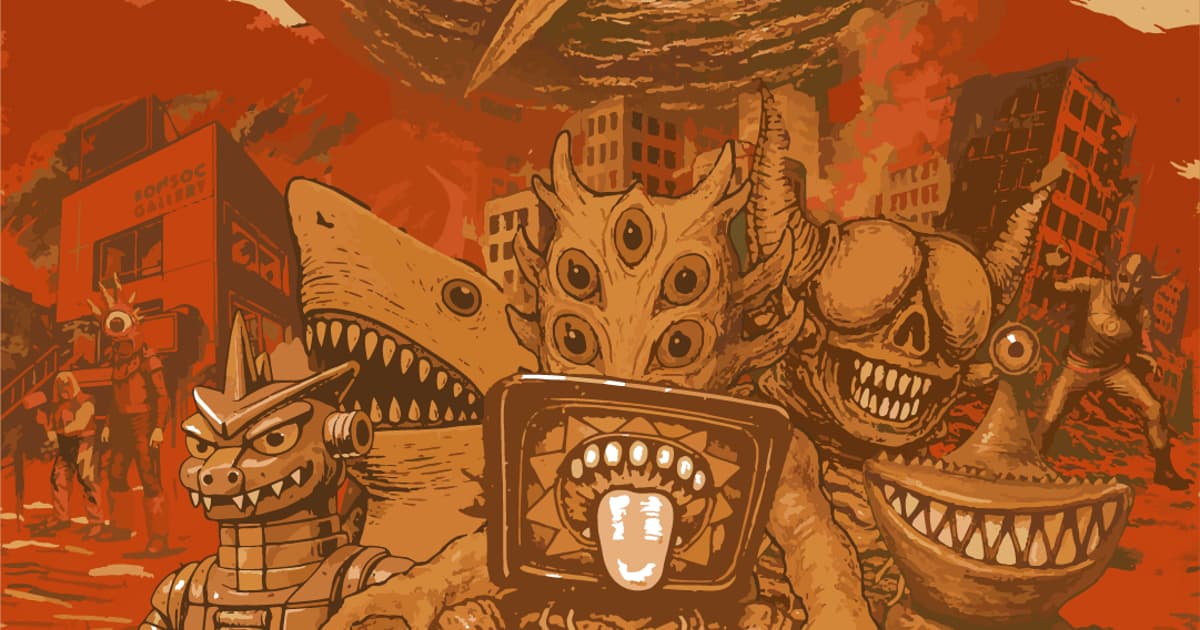 Harajuku, Overrun by Kaiju! – Kazumitsu Akamatsu’s Explosive Sofubi Art ...